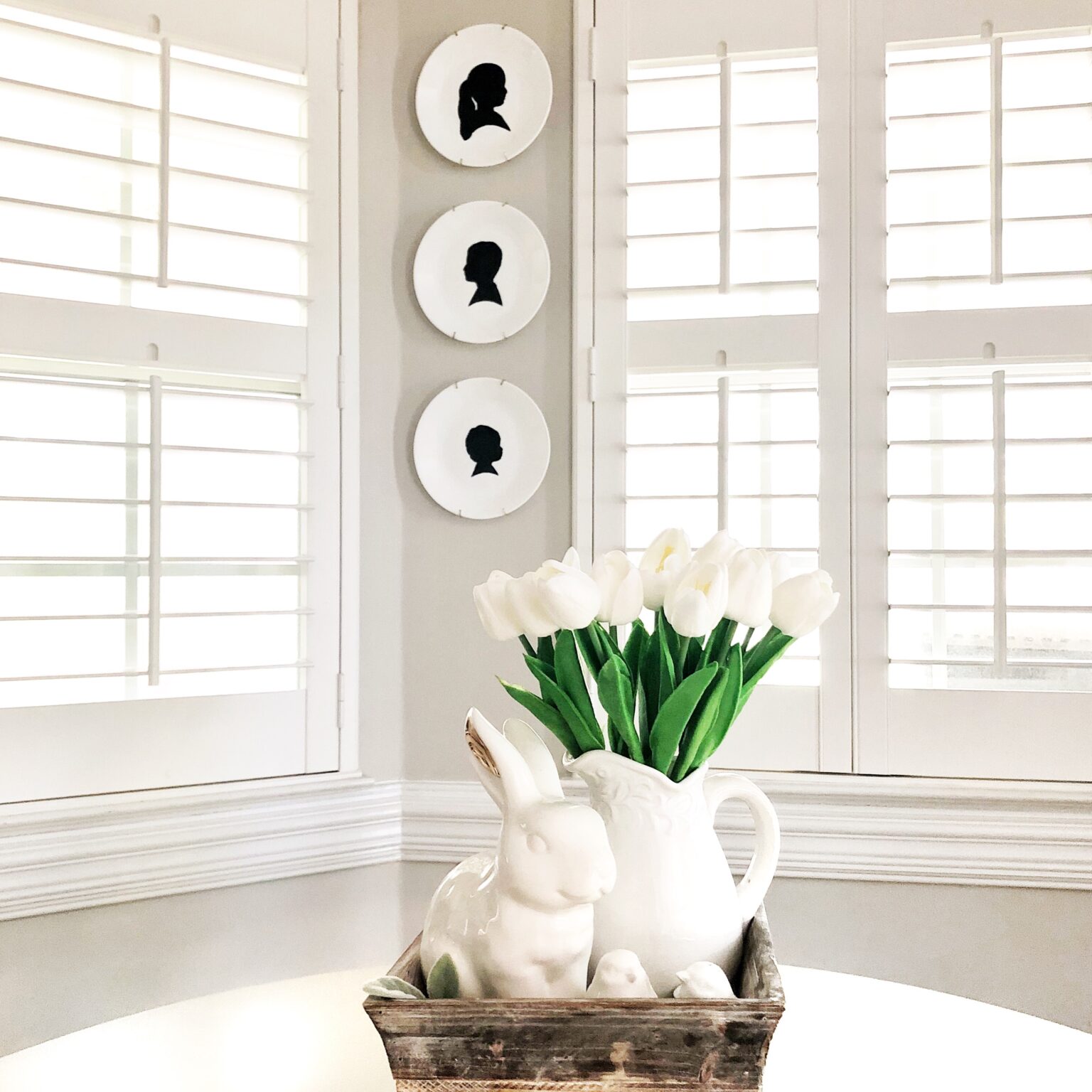 Neutral Easter Decor Ideas - White Oak Shop