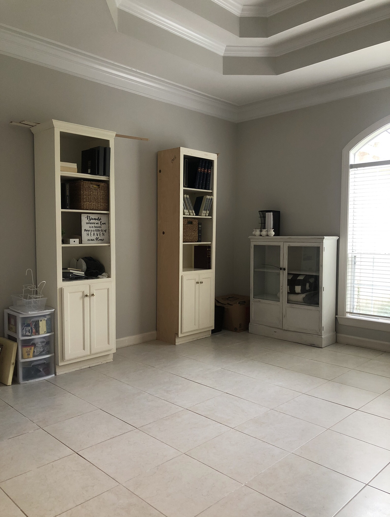 Converting a Formal Dining Room into a Family Office - White Oak Shop