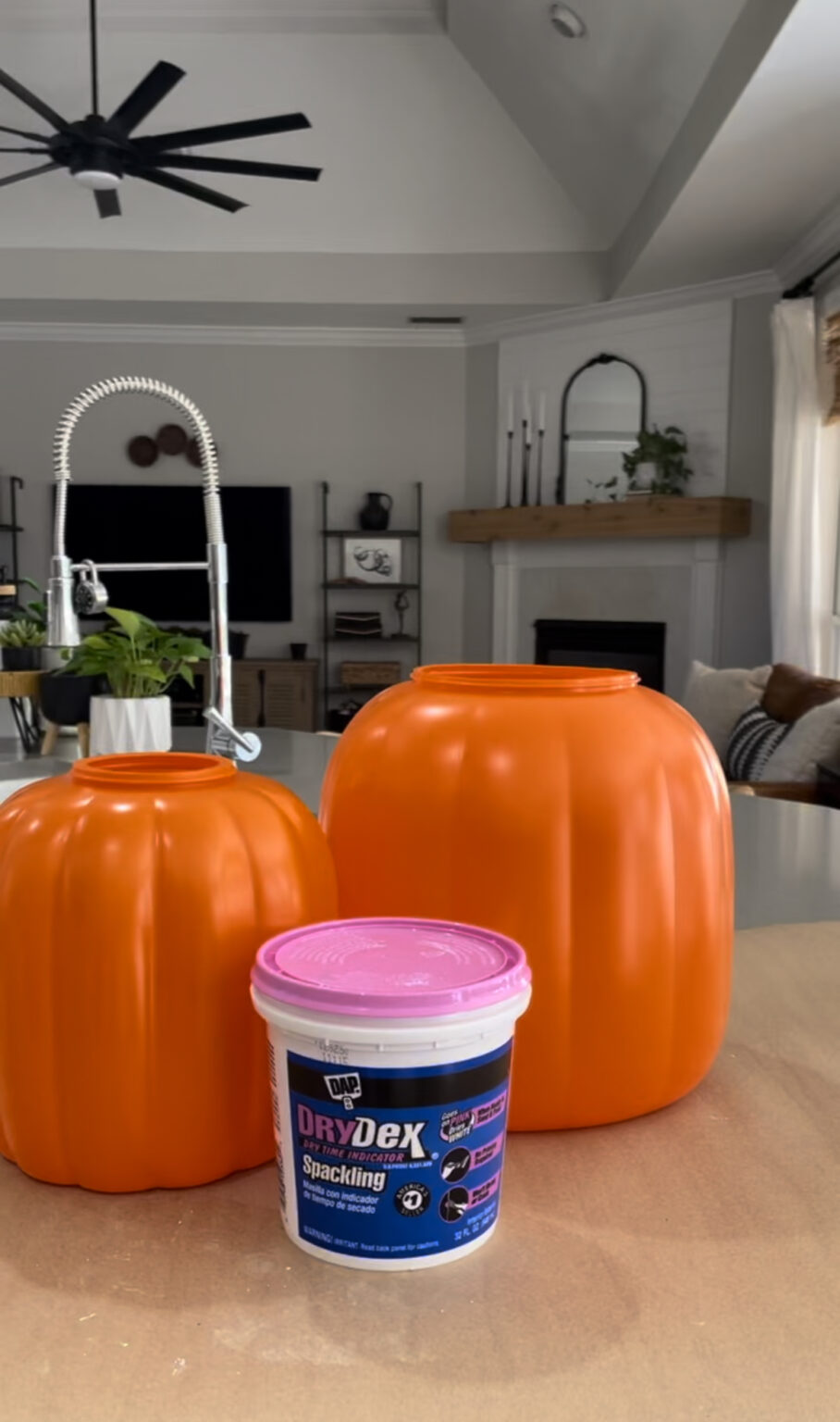 Dollar Tree Stacking Pumpkins Get a Modern Makeover - White Oak Shop