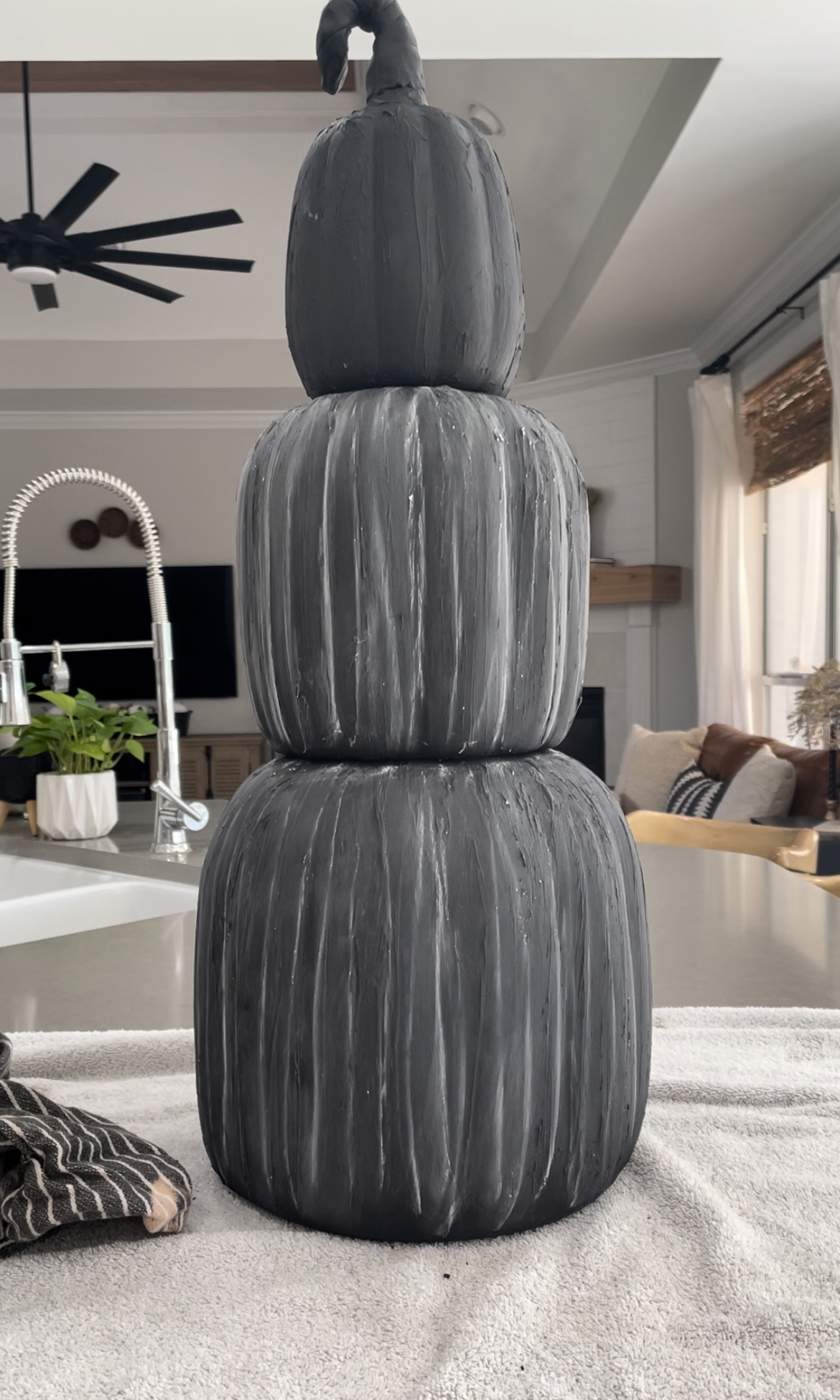 Dollar Tree Stacking Pumpkins Get a Modern Makeover - White Oak Shop